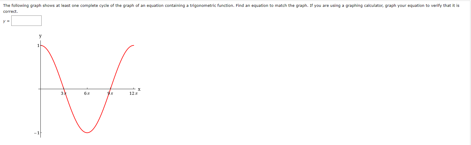 Solved The following graph shows at least one complete cycle | Chegg.com