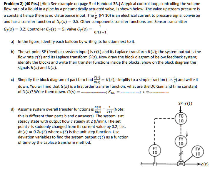 Solved 2 Problem 2) (40 Pts.) (Hint: See example on page 5 | Chegg.com