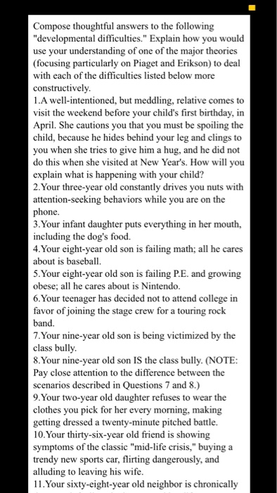 Solved Compose thoughtful answers to the following | Chegg.com