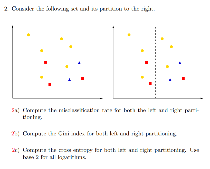 2. Consider the following set and its partition to | Chegg.com
