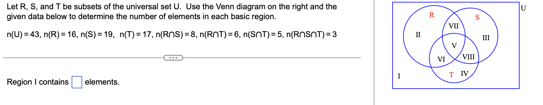 Solved Let R,S, and T be subsets of the universal set U. Use | Chegg.com