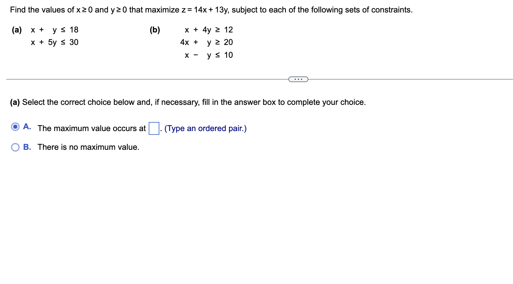 Solved Find the values of x≥0 and y≥0 that maximize | Chegg.com