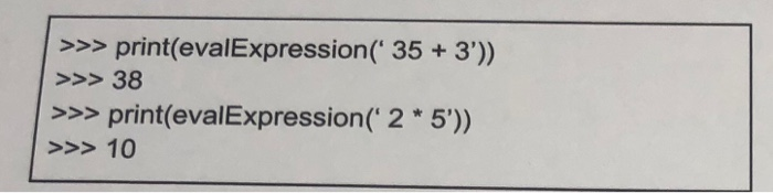 Solved Write a function evalExpr(e) that accepts basic | Chegg.com