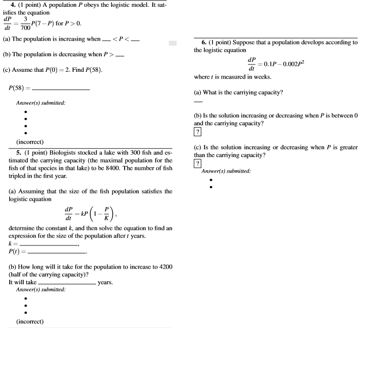 Solved Applied Differential Equation Problems I Need Chegg
