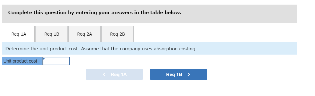 Solved Problem 7-20 Variable and Absorption Costing Unit | Chegg.com