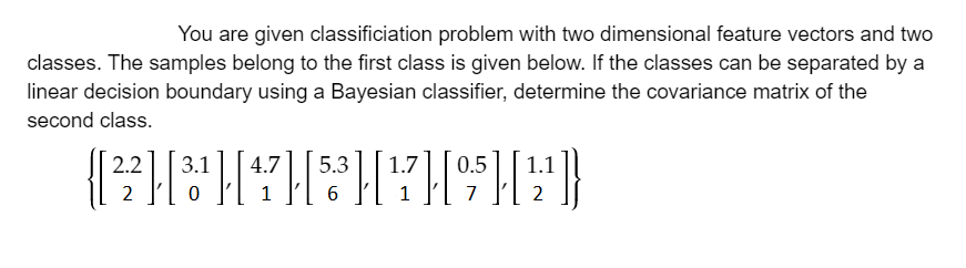 Solved You are given classificiation problem with two | Chegg.com