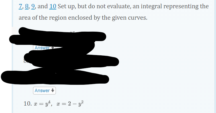Solved 7 8 9 And 10 Set Up But Do Not Evaluate An
