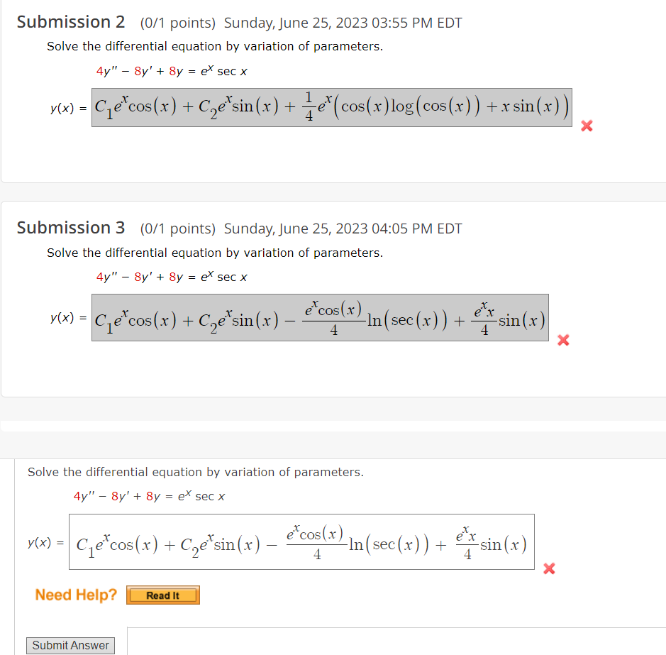 Solved Submission 2 (0/1 points) Sunday, June 25, 2023 03:55 | Chegg.com Solved Submission 2 (0/1 points) Sunday, June 25, 2023 03:55 | Chegg.com