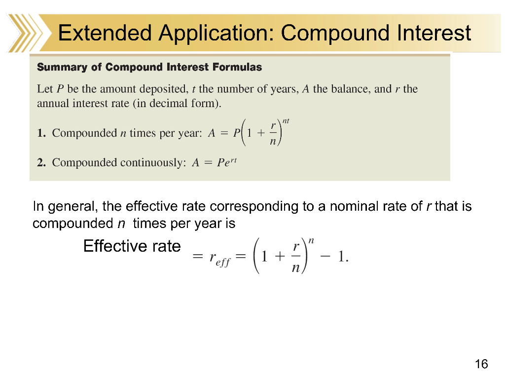 Review the compound interest formulas for n | Chegg.com