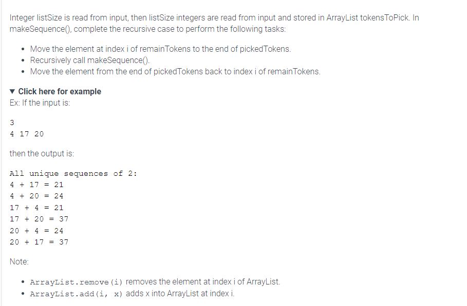 Solved Integer listSize is read from input, then listSize | Chegg.com