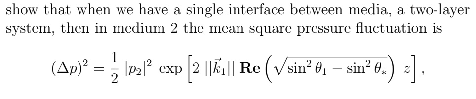 Solved show that when we have a single interface between | Chegg.com