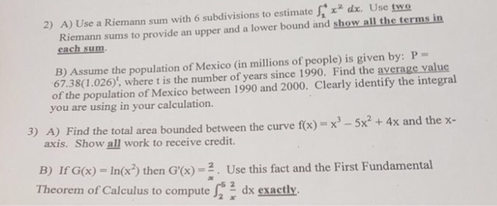 Solved Use a Riemann sum with 6 subdivisions to estimate | Chegg.com