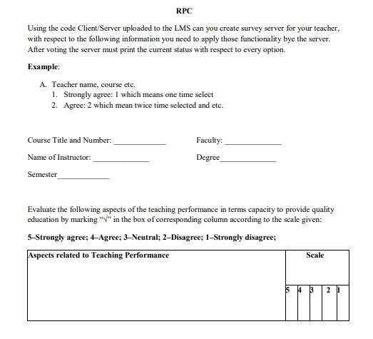 Solved RPC Using the code Client/Server uploaded to the LMS | Chegg.com