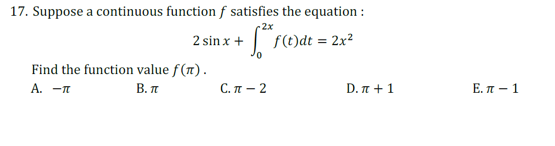 Solved Suppose a continuous function f ﻿satisfies the | Chegg.com