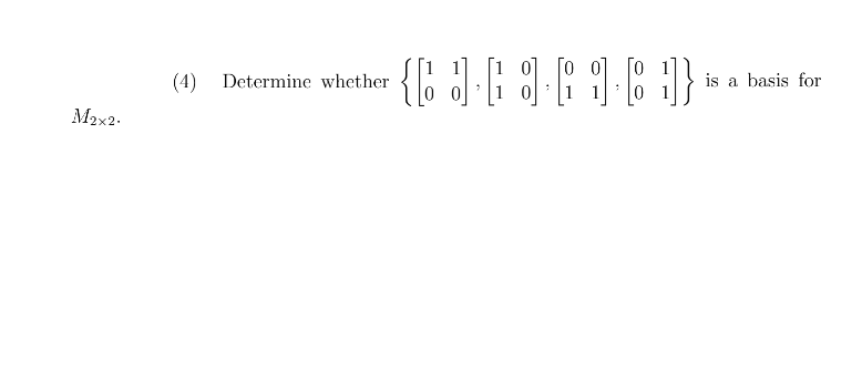 Solved {[1010],[1100],[0101],[0011]} | Chegg.com