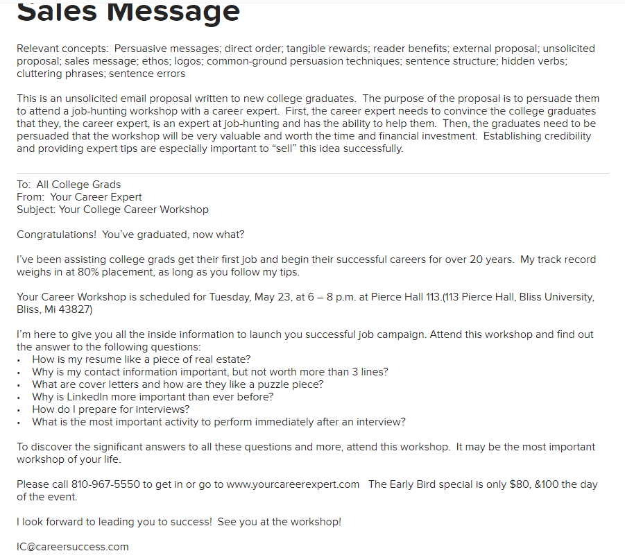 Relevant concepts: Persuasive messages; direct order; | Chegg.com