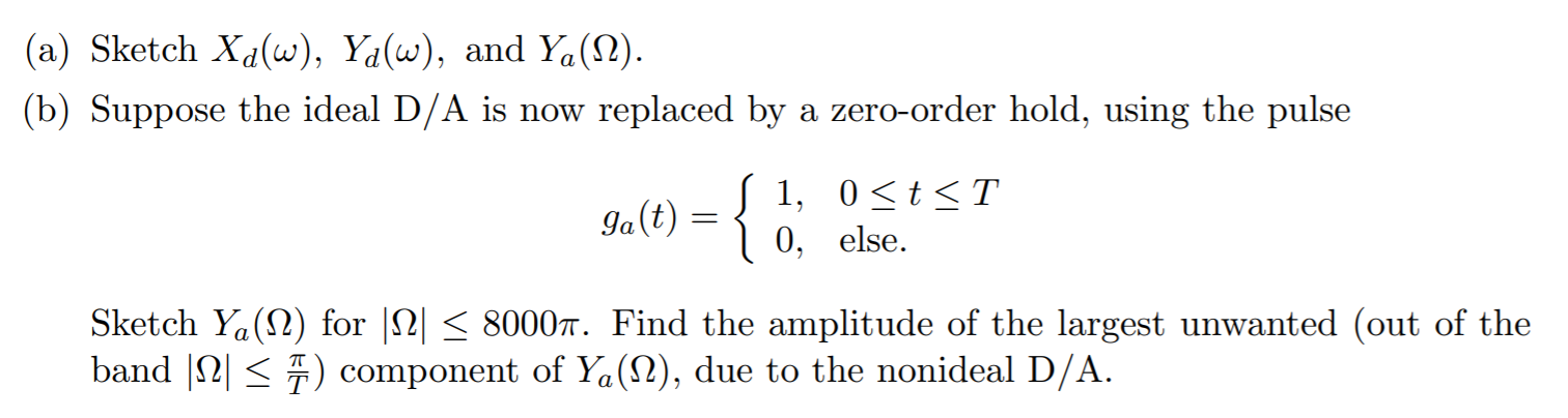 Solved Consider the following system with uniform sampling | Chegg.com
