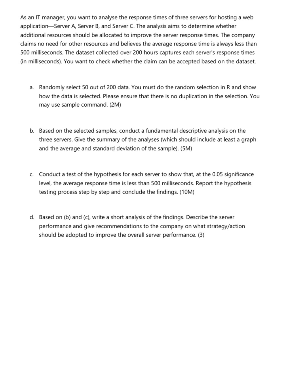 Solved b) ﻿Use R software (R Studio) ﻿to complete this | Chegg.com