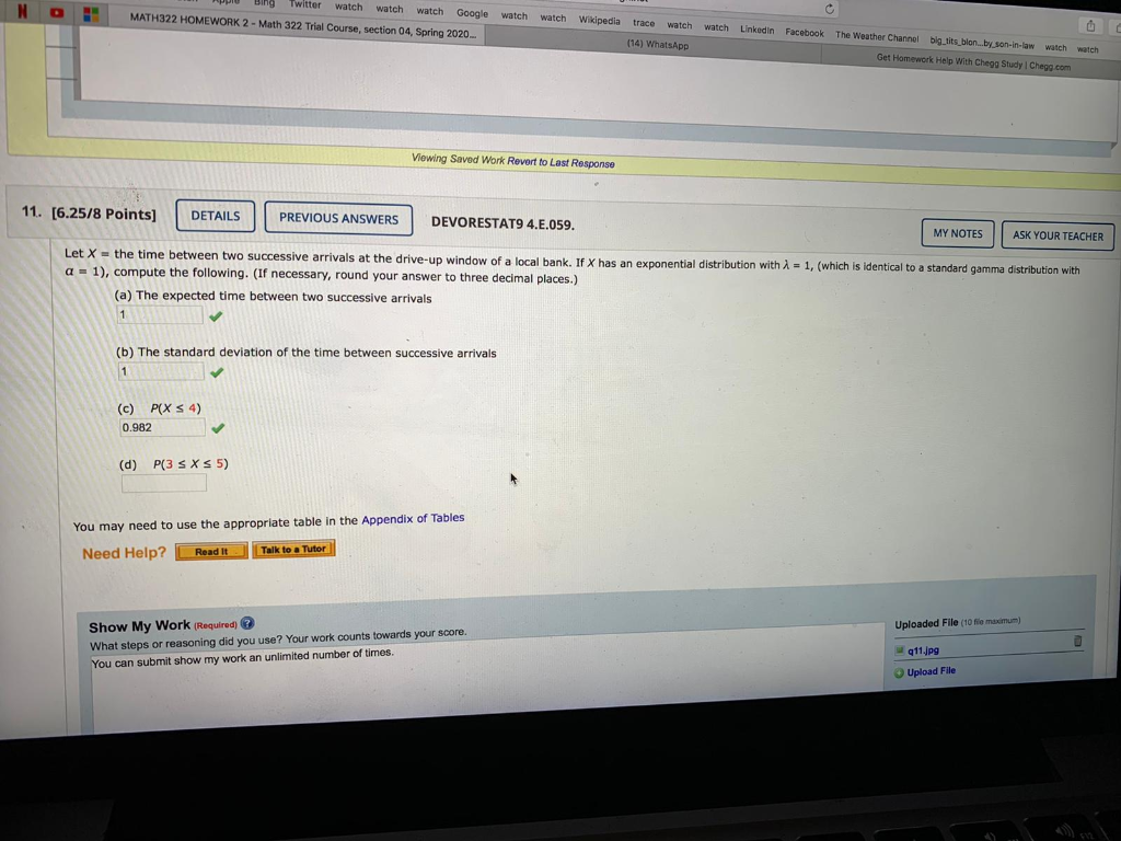 Solved bing Twitter watch watch Google MATH322 HOMEWORK 2 - | Chegg.com