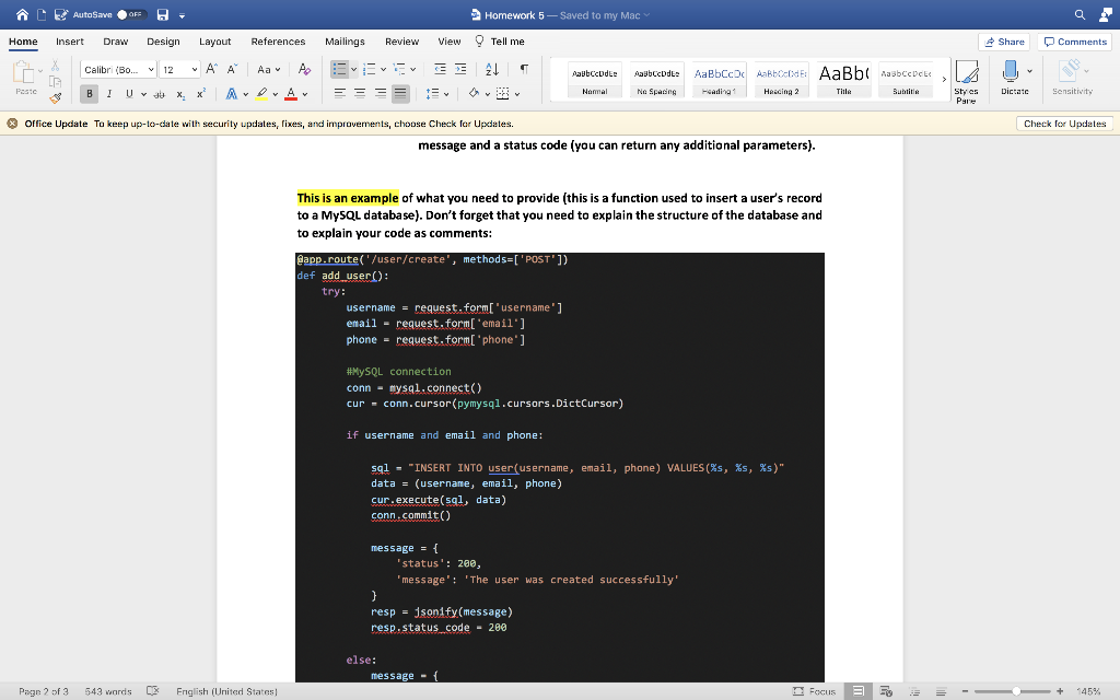 Solved 8. ( 30 points) In the same document, provide the | Chegg.com