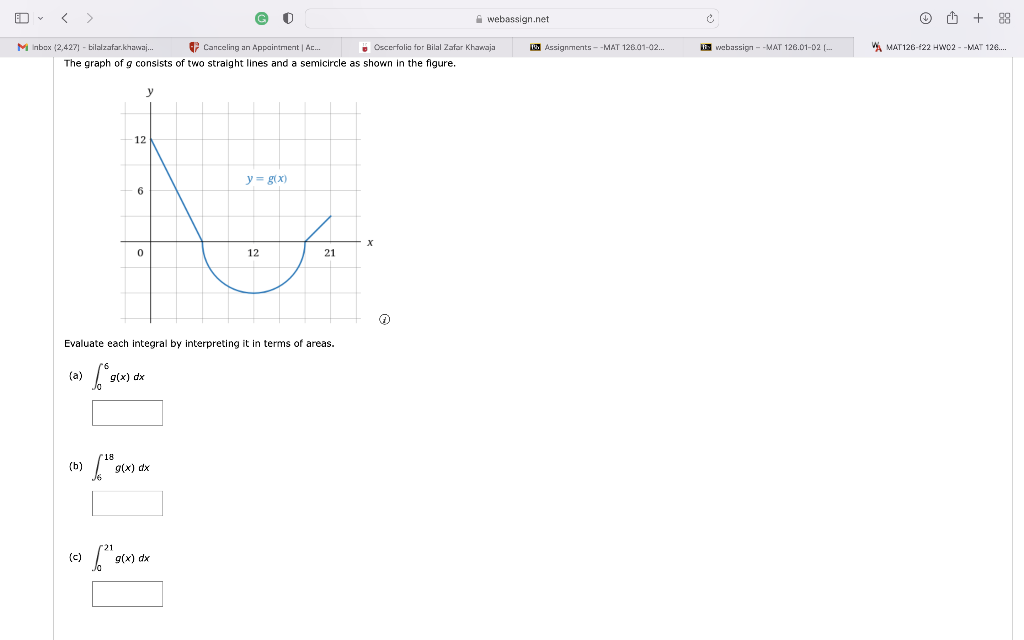 Solved Evaluate each integral by interpreting it in terms of | Chegg.com