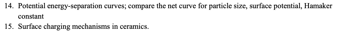 Solved 14. Potential energy-separation curves; compare the | Chegg.com