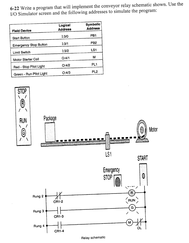 6 22 Write A Program That Will Implement The Conveyor 