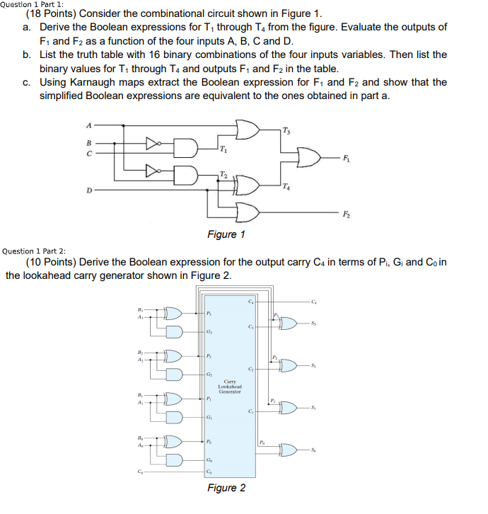 Solved Question 1 Part 1: (18 Points) Consider the | Chegg.com