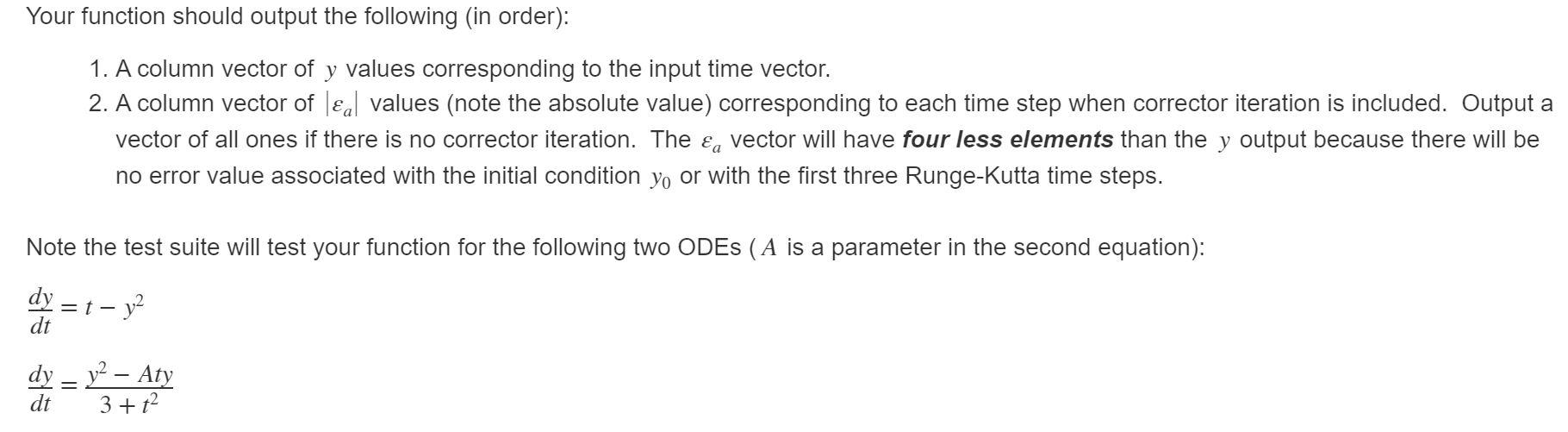 Develop your own function m-file to implement the 4th | Chegg.com