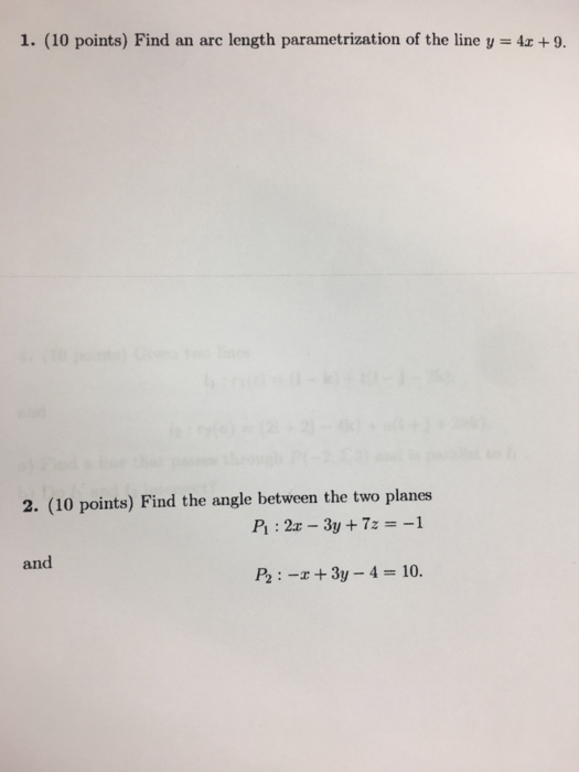 Solved Find an arc length parametrization of the line y = 4x | Chegg.com