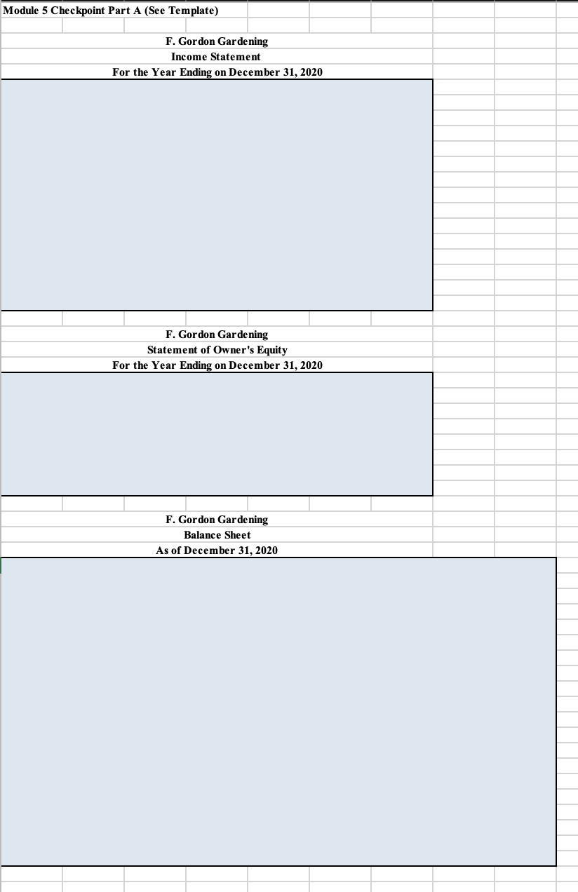 Solved Module 5 Checkpoint Part A (See Template) F. Gordon | Chegg.com