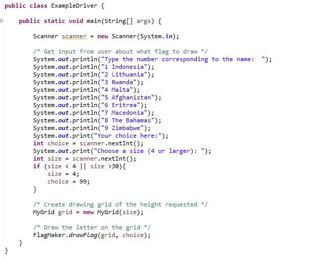 This project will give you some practice with loops | Chegg.com
