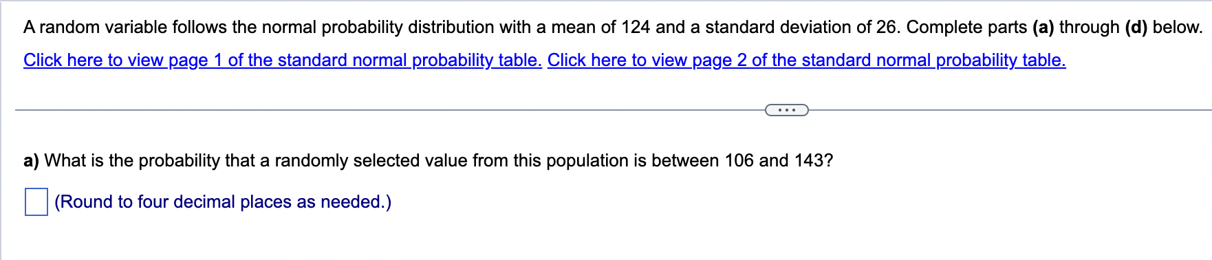 Solved A random variable follows the normal probability | Chegg.com