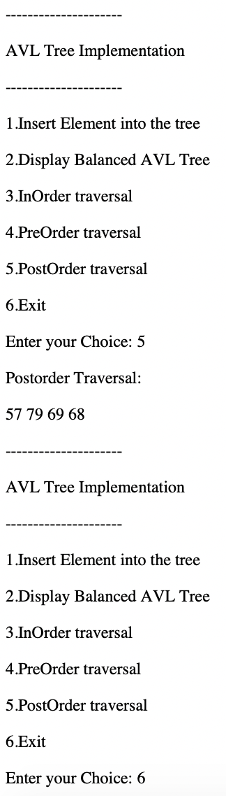 Solved C++ ONLY 3 given files: AVLTree.h, Driver.cpp, | Chegg.com