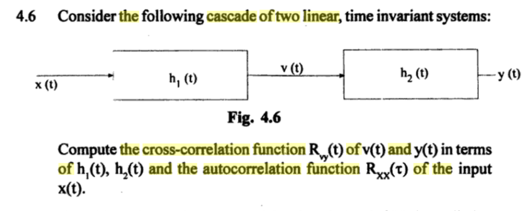 Solved Consider the following cascade oftwo linear, time | Chegg.com