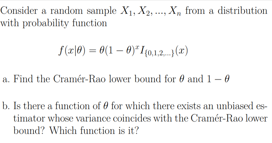 Solved Consider a random sample X1,X2,…,Xn from a | Chegg.com