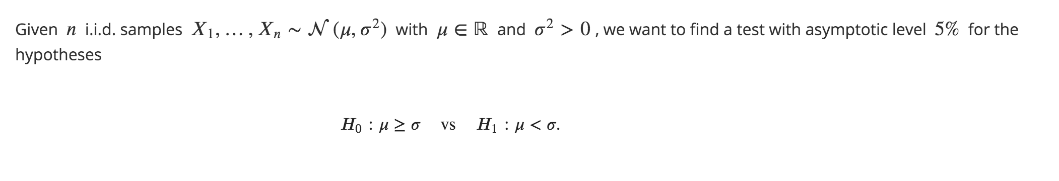 Solved Given n i.i.d. samples X1, ... , Xn~ N (u, 02) with u | Chegg.com