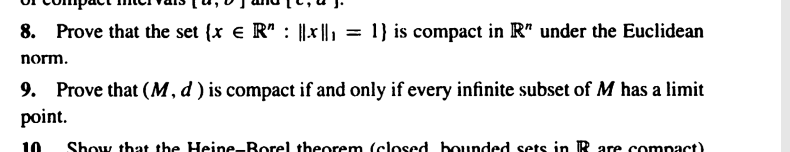 Solved 8. norm. Prove that the set {x € R^ : || x ||) = 1} | Chegg.com