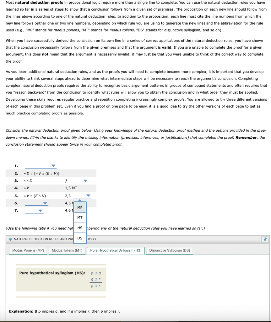 Solved Most natural deduction proofs in propositional logic | Chegg.com