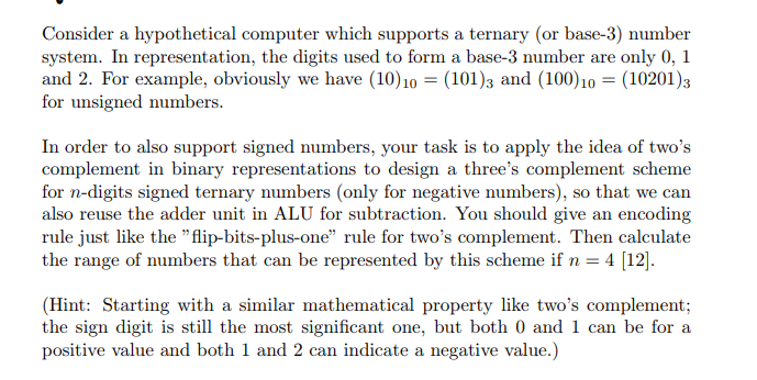 Solved Consider A Hypothetical Computer Which Supports A 