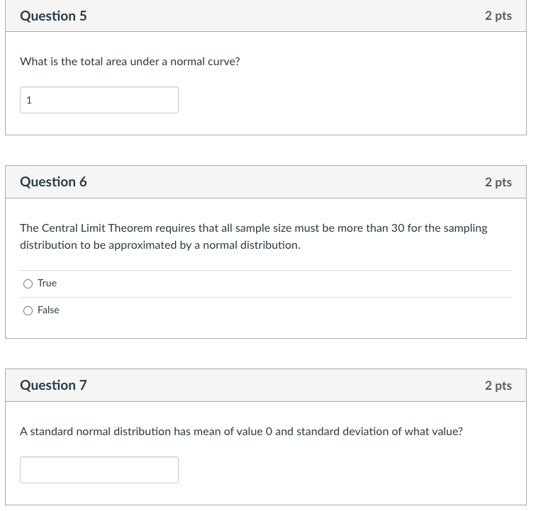 Solved What is the total area under a normal curve? Question | Chegg.com