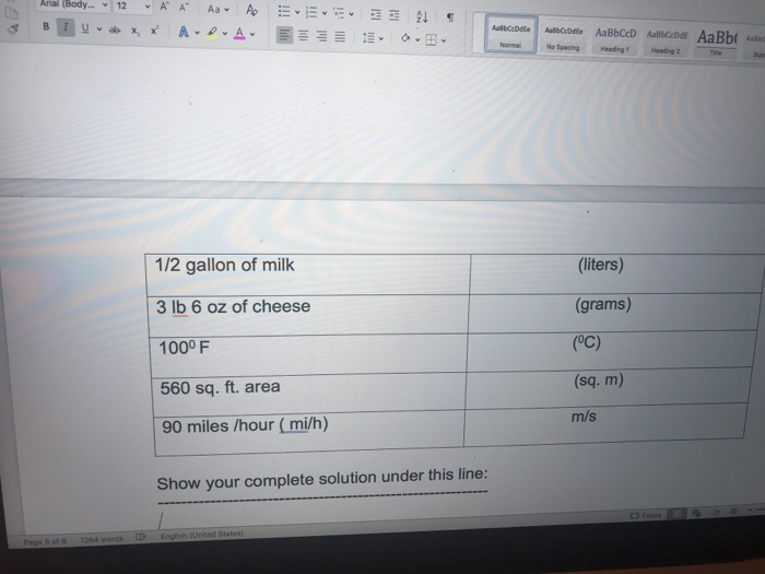Solved Lab- Metric System-International System of Units-SI | Chegg.com
