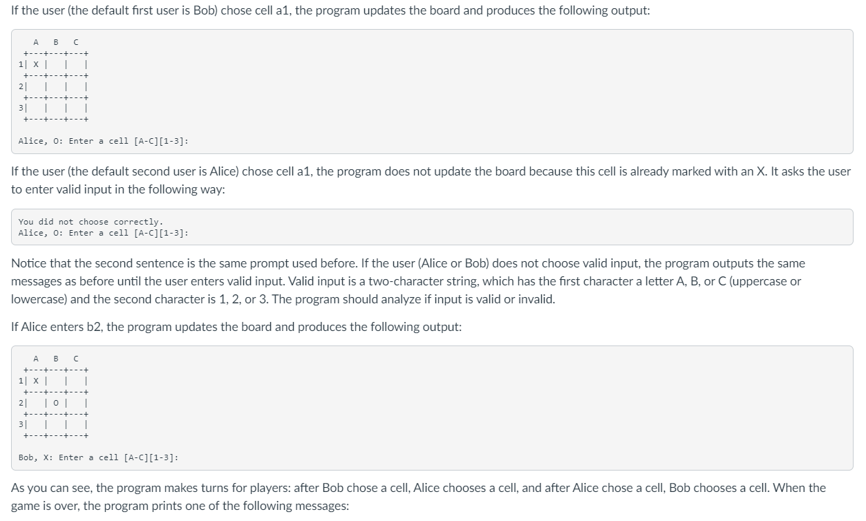 Solved Just need the random, smart ai and minimax parts done | Chegg.com