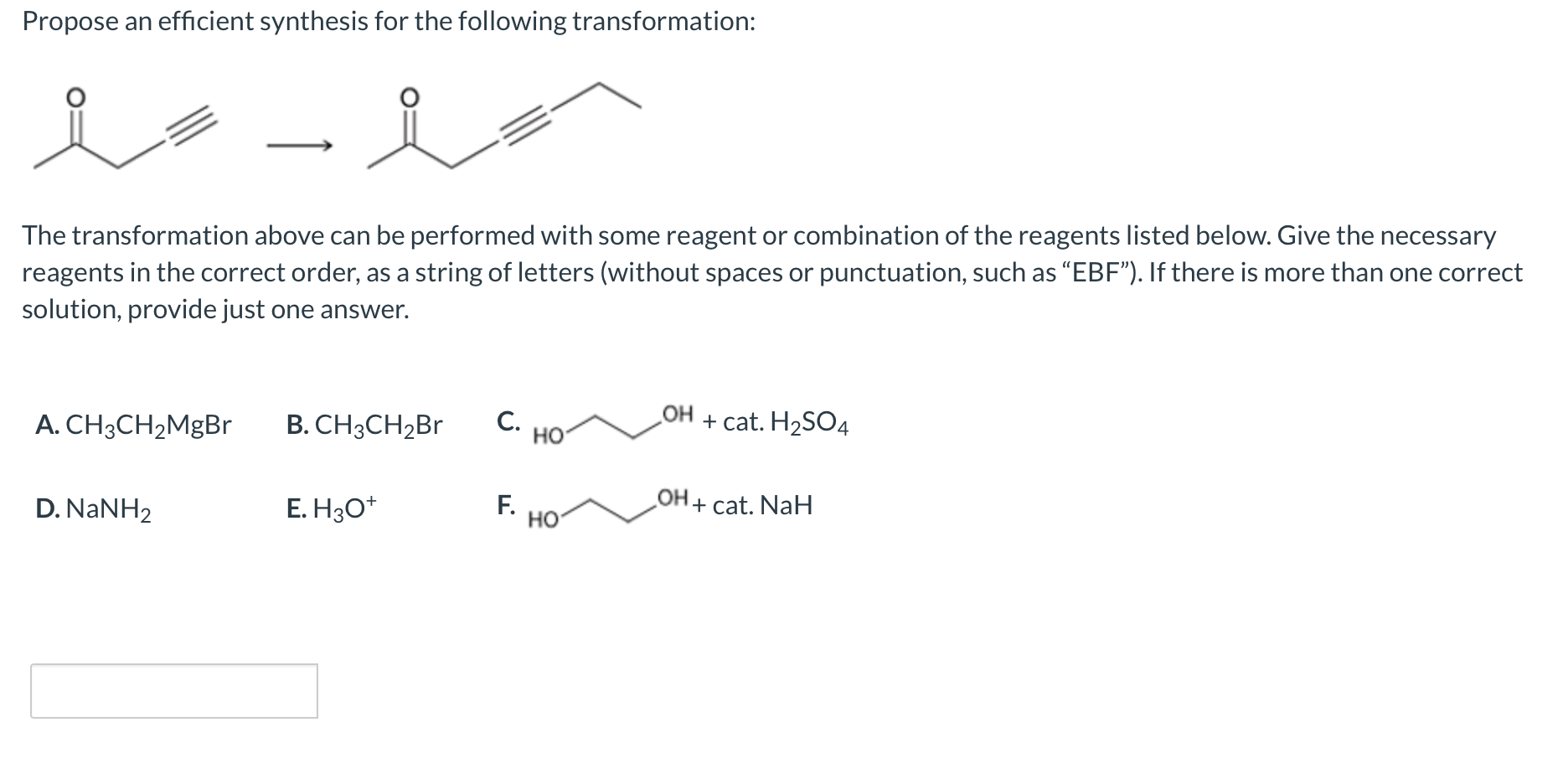 Solved Propose an efficient synthesis for the following | Chegg.com