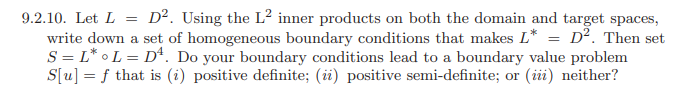 9.2.10. Let L D2. Using the L2 inner products on both | Chegg.com
