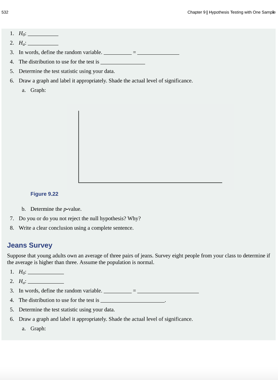 Solved 9.1 Hypothesis Testing of a Single Mean and Single | Chegg.com