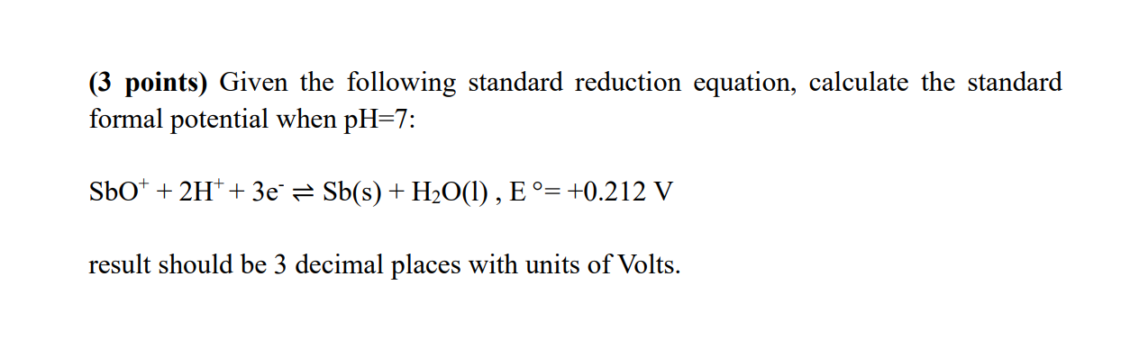 Solved (3 points) Given the following standard reduction | Chegg.com