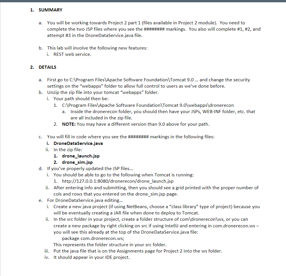 Solved Please Read everything beforehand, I have put project | Chegg.com