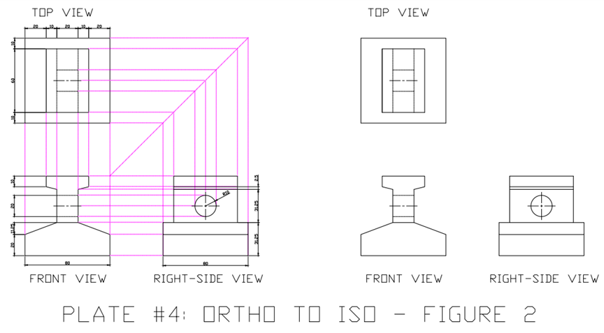 Solved TOP VIEW TOP VIEW 1 FRONT VIEW RIGHT-SIDE VIEW FRONT | Chegg.com