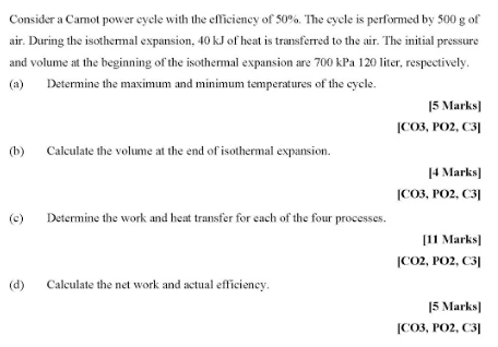 Solved Consider a Camot power eyele with the efficiency of | Chegg.com
